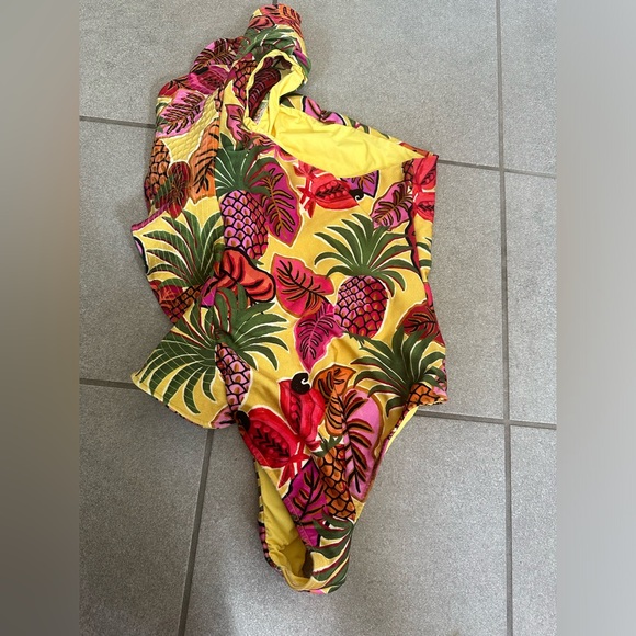 FARM Rio | Swim | Farm Rio Ruffle One Piece Swim Suit S | Poshmark